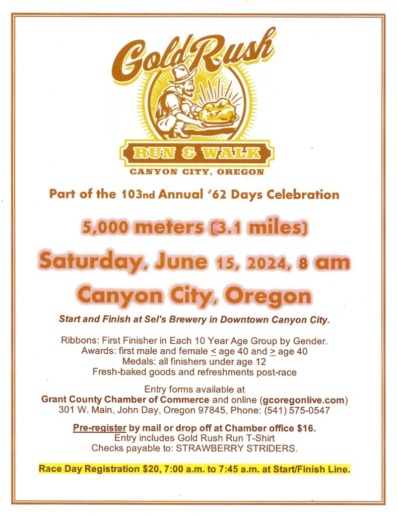 Upcoming Events – Grant County Oregon Chamber of Commerce